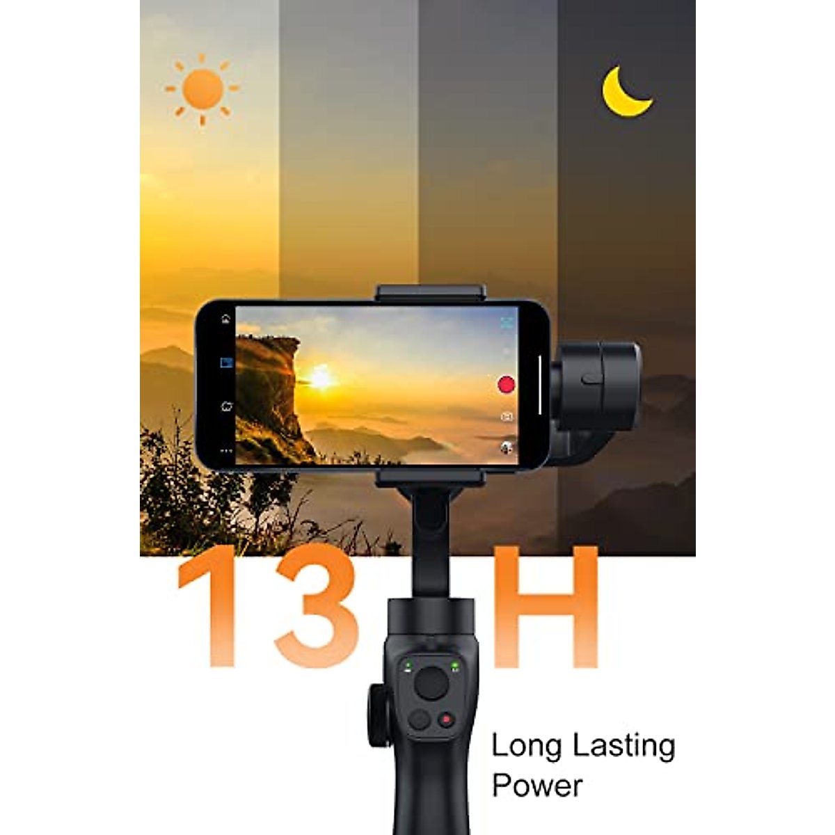 3-Axis Gimbal Stabilizer for iPhone 14 13 12 Pro Max XS X XR Samsung s21 s20 Android Smartphone, Handheld Gimble with Focus Wheel, Phone Stabilizer for Video Recording Vlog - FUNSNAP Capture 2s Combo