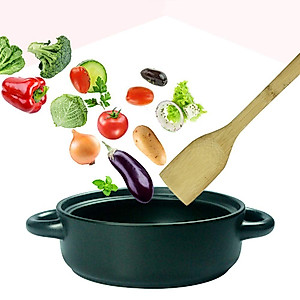 Tagine Pot with Handle, 20cm, Ceramic Pot, Casserole lid, Claypot Rice, High Temperature Resistance, Hand-Made Hand-Painted Taji Pot Slow Cooker Clay/White 2