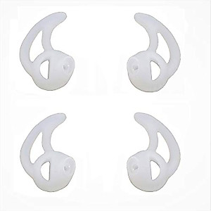 Silicone Fin Ear Mold for Two Way Radio Earpiece Replacement Earmold Earbud Tips for Surveillance Police Earpiece Coil Tube Headset (2 Pair Fin Small)