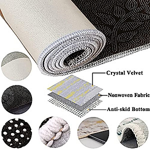 Sea World Collection Shark Kids Rugs, Octopus Turtle Sea-Plant Indoor Non-Slip Area Rugs, Machine Washable Breathable Durable Floor Carpet for Decor Living Room Bedroom Home Mat (5'W x 8'L)