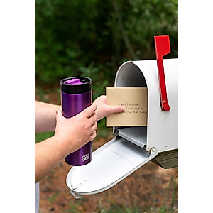 COOL GEAR 2 Pack 16 oz Amelia Coffee Travel Mug with Spill Resistant Slider Lid - Pink/Teal