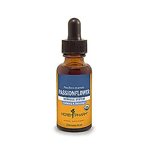 Herb Pharm Certified Organic Passionflower Extract for Mild and Occasional Anxiety - 1 Ounce