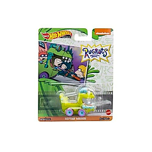 Hot Wheels Retro Entertainment Collection of 1:64 Scale Rugrats Reptar Car from Blockbuster Movies, TV, & Video Games, Iconic Replicas for Play or Display, Gift for Collectors