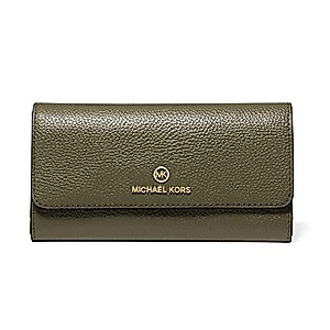 Michael Kors Jet Set Charm Large Trifold Wallet, Olive