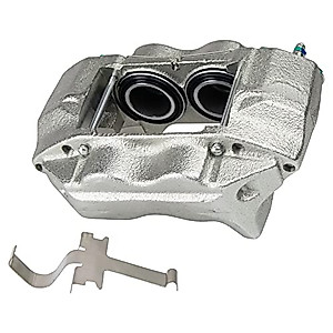 TRQ Front Brake Pad & Rotor Kit Brake Caliper Brake Pads Brake Rotor Semi-Metallic Vented Compatible with 1996-2000 Toyota 4Runner