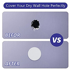 3 1/4 in Wall Protector Round, 10 Pack Doorknob Wall Shield Guard Door Stop, Rigid Vinyl Hard Wall Protection Pads White with Self Adhesive Sticker, HOME MASTER HARDWARE