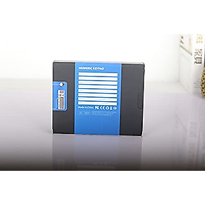 SurnQiee Wireless Numeric Keypad, 2.4G Rechargeable Number Pad 35-Keys for Efficient Data Input