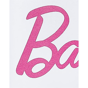 Barbie Women's White Logo Tee | Iconic Brand | Fashionable Retro Top | Comfortable Fit Movie Merchandise - X-Large