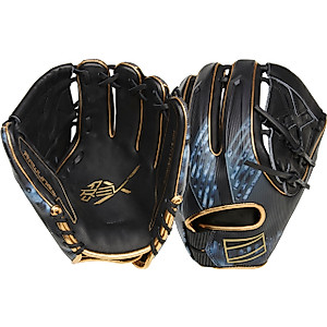 Rawlings | REV1X Baseball Glove | Right Hand Throw | 11.75" - Two-Piece Solid Web | Black