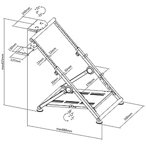 Conquer Racing Simulator Cockpit Driving Gaming Wheel Stand and Gear Shifter Mount