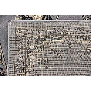 Unique Loom Reza Collection Traditional Persian Style Area Rug, 2 ft 2 in x 8 ft 2 in, Gray/Ivory