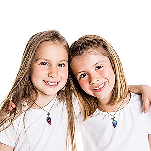 BGSHEMNI Best Friends Necklace, Half Heart Pendant Jewelry for Children, Relationship Love Necklaces, Girls's Best Friend Jewelry,Friendship Gift Friends Birthday Party Favor