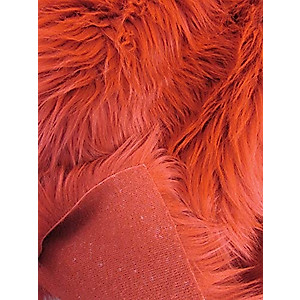 UV Reactive Solid Shaggy Faux Fur Fabric Sold by The Yard DIY Coats Costumes Scarfs Accessories Fashion (Neon Green)