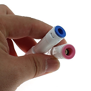 1/4 Inch Quick Connect Check Valve 4 Pcs One-way Through Water Purifier Check Valves for RO Pure Water Reverse Osmosis System[FDXGYH,White]