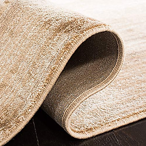 SAFAVIEH Vintage Collection 8' x 10' Caramel VTG172 Modern Stripe Distressed Premium Viscose Area Rug