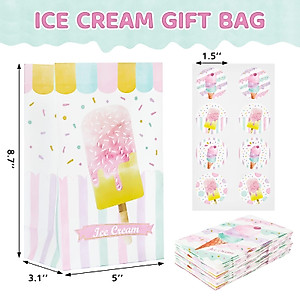 WERNNSAI Bee Goodie Bags - 24 PCS Honey Bee Party Supplies Gift Bags for Kids Girls Birthday Baby Shower Bumble Bee Party Favor Bags with Stickers