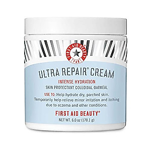 First Aid Beauty Ultra Repair Cream Intense Hydration Moisturizer for Face and Body – 6 oz.