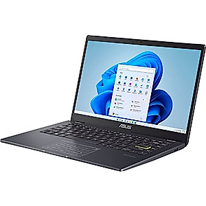 ASUS E410 14" Lightweight Laptop Computer, Intel Celeron N4020 up to 2.8GHz, 4GB DDR4 RAM, 64GB eMMC, 802.11AC WiFi, Bluetooth, HDMI, Webcam, Star Black, Windows 11 S, ipuzzl