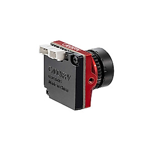 Caddx Ratel 2 FPV Camera 1200TVL NTSC/PAL 16:9/4:3 Switchable 1.66mm/2.1mm Lens Super WDR FPV Micro Camera for FPV Racing (Red)