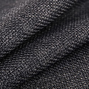 MERNETTE Pack of 2, Linen Decorative Square Throw Pillow Cover Cushion Covers Pillowcase, Home Decor Decorations for Sofa Couch Bed Chair 18x18 Inch/45x45 cm (Black)