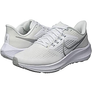 NIKE Women's Sneaker, White Metallic Silver Pure Platinum, 9.5