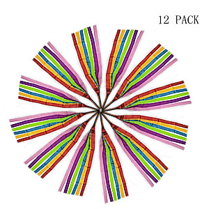 AIVIAI Rhythm Ribbon Dance Ribbons Rhythm Streamers for Baby Kids Party Supplies 12 PCS