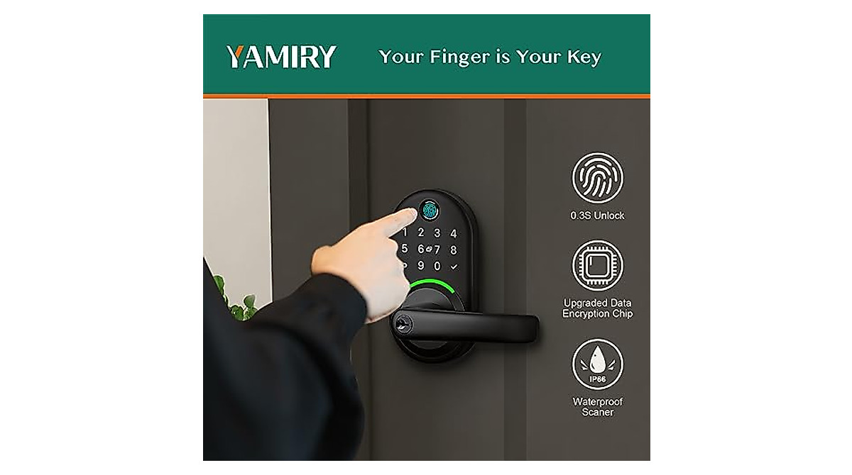 Yamiry Smart Door Lock with Keypad - Keyless & App Control
