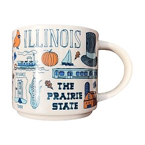 Starbucks Been There Series Collectible Coffee Mug (Illinois),14 ounce