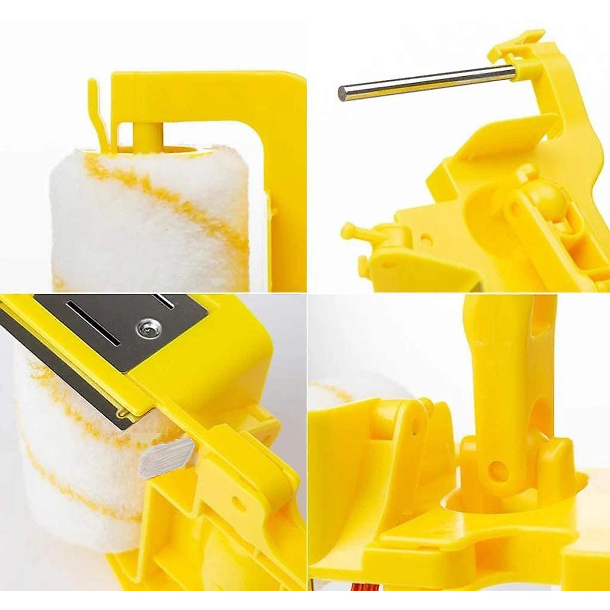 Clean-Cut Paint Edger Roller Brush Safe Tool for Home Room Wall Ceilings,Doors,Window,Baseboards,Chair Rail (Multicolor)