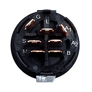 HD Switch Ignition Key Switch for John Deere Tractor LA LA100 LA105 LA110 LA115 LA120 LA125 LA130 LA135 LA140 LA145 LA150 LA155 LA165 LA175 & More - Mower Starter KeySwitch w/2 Keys & Free Keychain