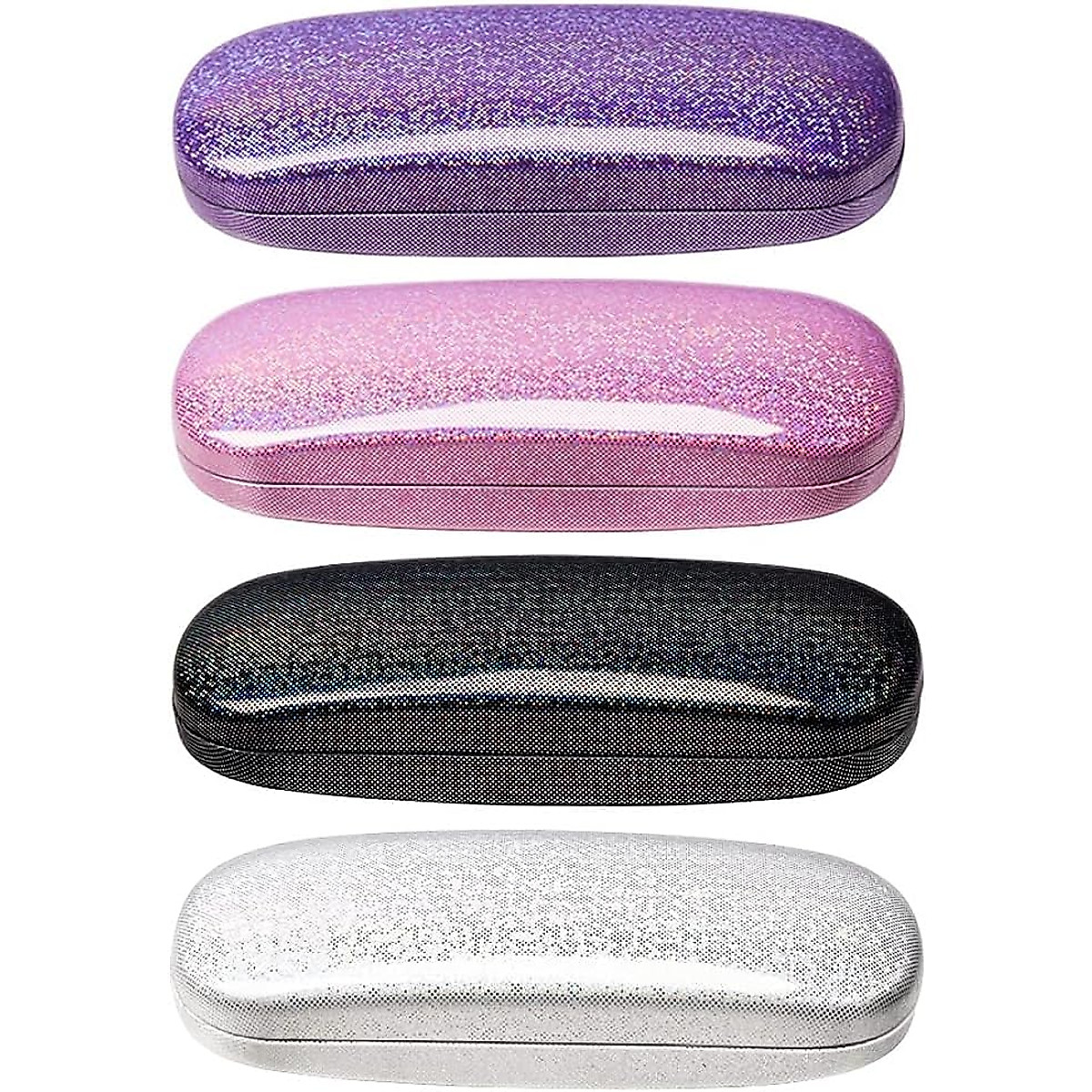 ZONLY Eyeglasses Case,(4 Piece) Unisex Hard Shell Eyeglasses Cases Protective Case For Glasse (Style A)