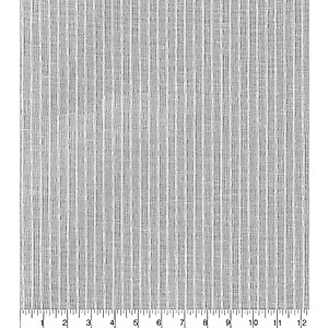 Surface Style Woven Sheer Cotton/Polyester Fabric by The Yard, DIY, Craft, Project, Sewing, Upholstery and Home Décor, Oeko-TEX Certified, 54" Wide, (Carla, White) 54'' x 108''