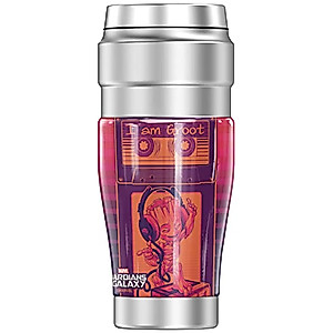 THERMOS Guardians of the Galaxy I Am Groot Tonal Dance STAINLESS KING Stainless Steel Travel Tumbler, Vacuum insulated & Double Wall, 16oz