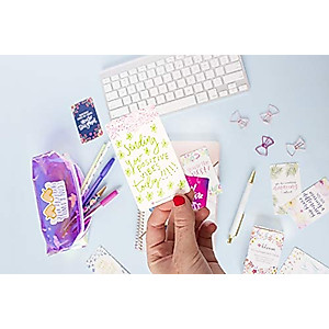 bloom daily planners Encouragement Card Deck - Cute Inspirational Quote Cards - Just Because Cards - Set of Thirty 2" x 3.5" Cards - Assorted Designs