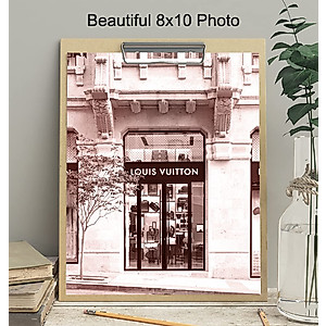 Fashion design Storefront Wall Art & Decor - Luxury Haute couture Designer Photograph - Pink Living room decoration Bedroom Decor for Women - Yellowbird Art & Design Home Poster UNFRAMED 8x10