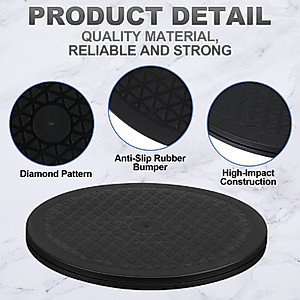 8 Pcs Lazy Susan Turntable Organizer 10 Inch 12 Inch Lazy Susan Turntable Heavy Duty Rotating Swivel Stand with Steel Ball Bearings for Flat Panel Monitors, Potted Plants, TV's, Sculpture, Speakers