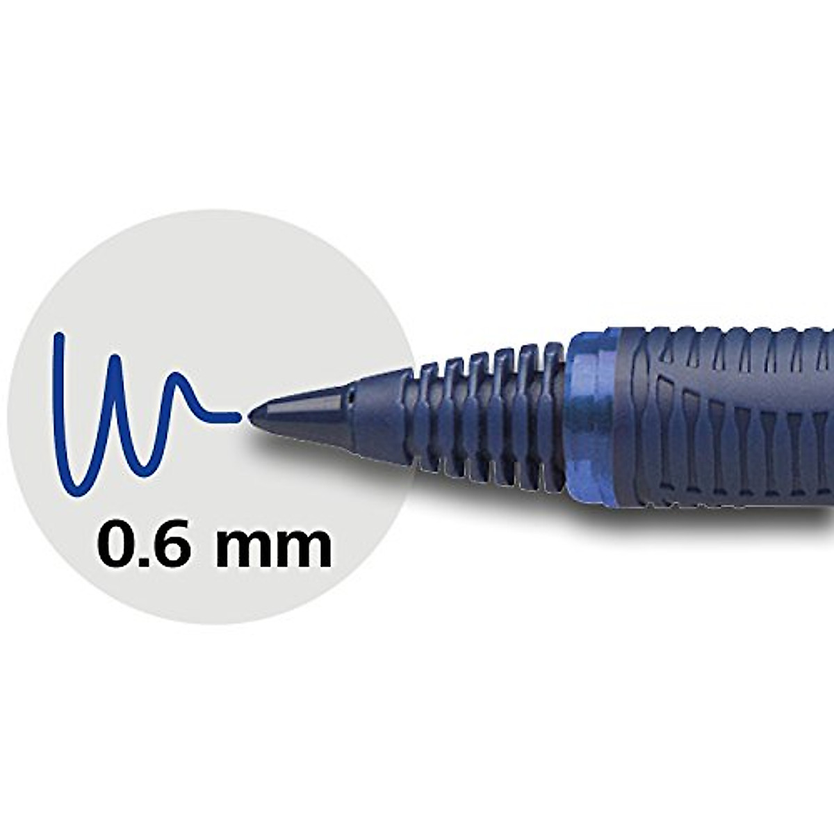 Schneider One Business Rollerball Pen, 0.6 mm Ultra-Smooth Tip, Blue Barrel, Blue Ink, Box of 10 Pens (183003)