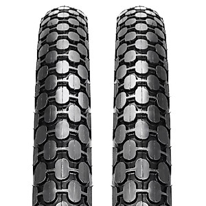 2 Pack Beach Cruiser Bike Tire 26" x 2.125" Folding Bicycle Replacement Tires-Black/White Side Wall… (Pair Black Wall)…