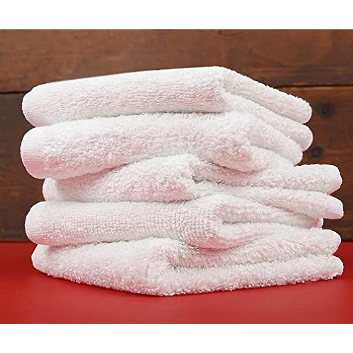 Marlin Linens Cotton Washcloth Set of 60 for Bathroom - 12x12 Inches Soft, Absorbent, and Durable Ideal for Bath, Face, and Hands, Gentle on Skin for Home, Gym, and Travel - White