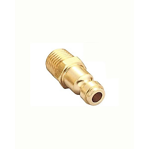 Brass 1/4 Inch NPT Male Automotive Type C, Air Hose Quick Connect Adapter, Air Coupler and Plug Kit, Air Compressor Fittings, 10pcs (Male NPT)