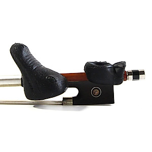 TUOREN Black Violin Bow Holder 4 Strings Bow Grip Partner Violin/Viola Teaching Aid Accessory for Kid Adult Learn Violins