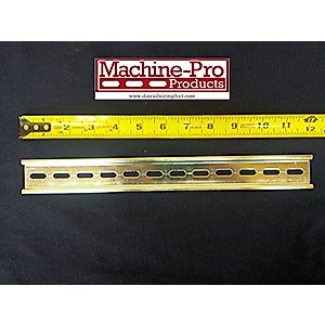 DIN Rail - 300 mm (~12 Inch(11.8")) New Pre-Cut 35x7.5mm Slotted Steel RoHS Compliant Plated