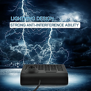 PTZ Keyboard,LEFTEK Analog Camera RS485 Controller Mini PTZ Jorystick with LCD Screen Display Menu