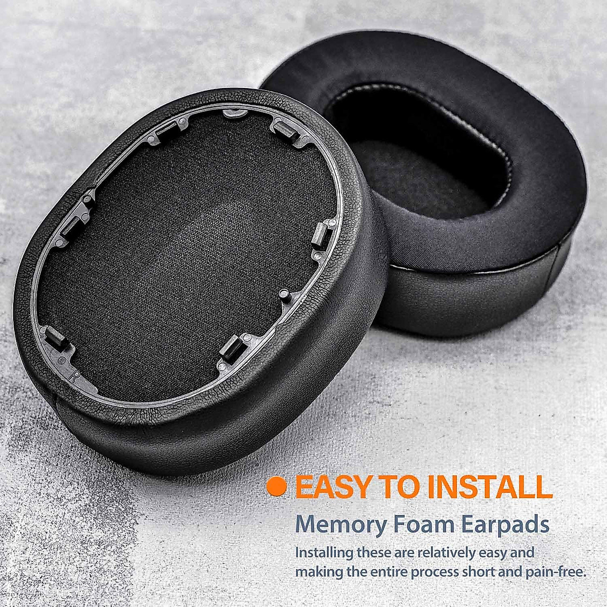 WH 1000XM5 Earpads for WH-1000XM5 (WH1000XM5) by TRANSTEK, Replacement Ear Pads Cushions with High-Density Noise Isolation Foam, Added Thickness-Cooling Gel Fabric