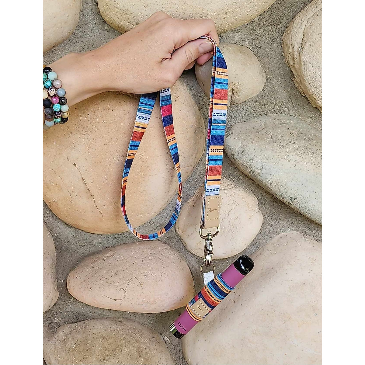 River & Rain Lanyard & Elastic Anti Lost Device Holder Case Leash Necklace for many uses