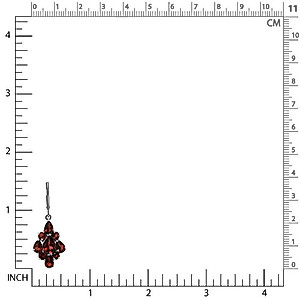 Silvershake 8.08ct. Natural Garnet 925 Sterling Silver Leverback Dangle Earrings