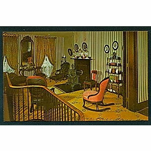 Front Parlor President Abraham Lincoln House Interior Home Vintage Postcard