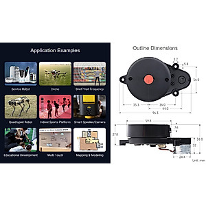 Waveshare 360° Omnidirectional Triangulation Lidar 8m Radius Ranging Software Start-Stop Control Robot Positioning Lidar UART Bus