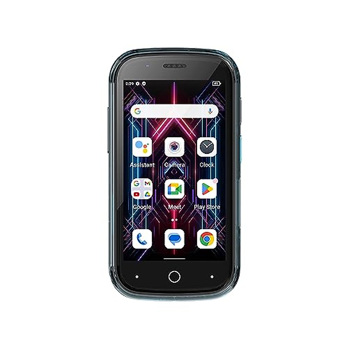 Unihertz Jelly Star, The World's Smallest 4G Android 13 Smartphone Transparent Design LED Light NFC OTG, Blue (Support T-Mobile & Verizon only)