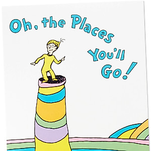 Hallmark Dr. Seuss Graduation Card Money Holders or Gift Card Holders (Oh, the Places You'll Go! 6 Cards with Envelopes) for High School, Kindergarten, Middle School, College and College Graduates